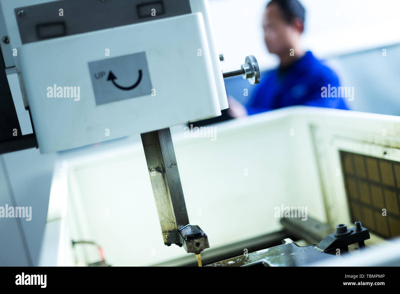 Digital control machine in factory Stock Photo - Alamy