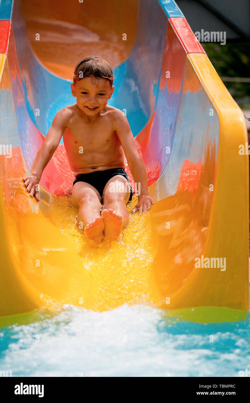 Flume slide hi-res stock photography and images - Alamy