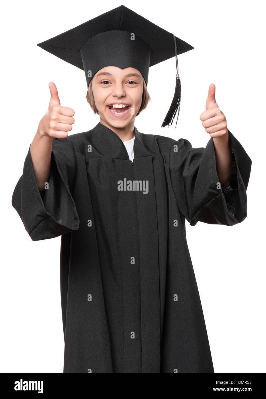 Graduate little girl student Stock Photo - Alamy