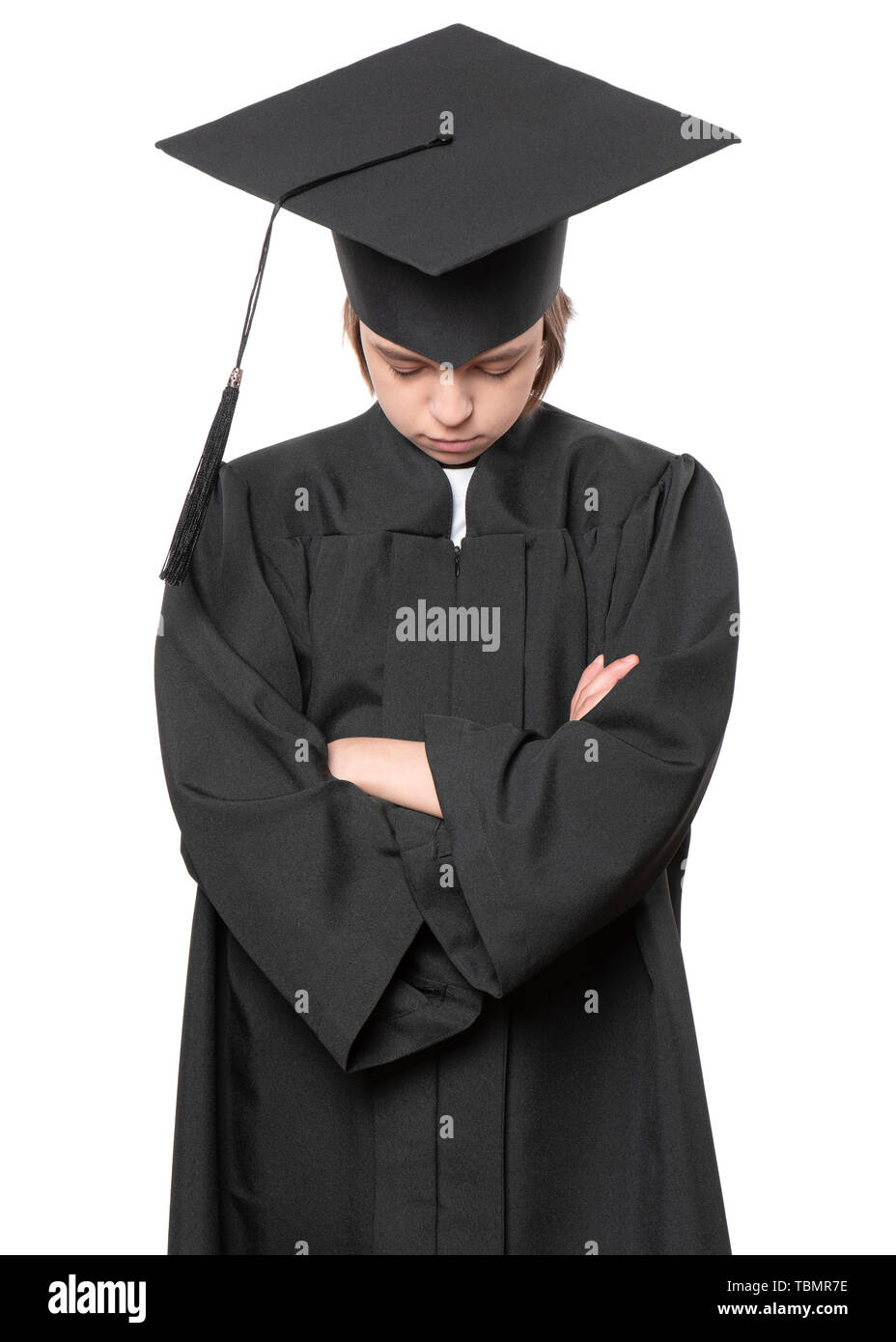 Graduate little girl student Stock Photo - Alamy