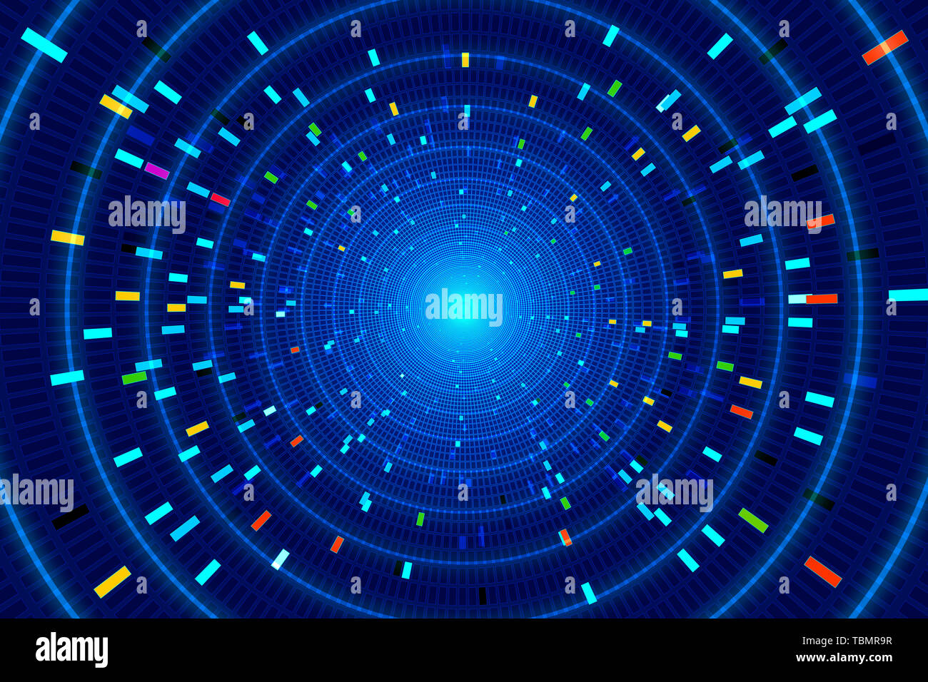 Color luminous trajectory perspective space abstract background Stock ...