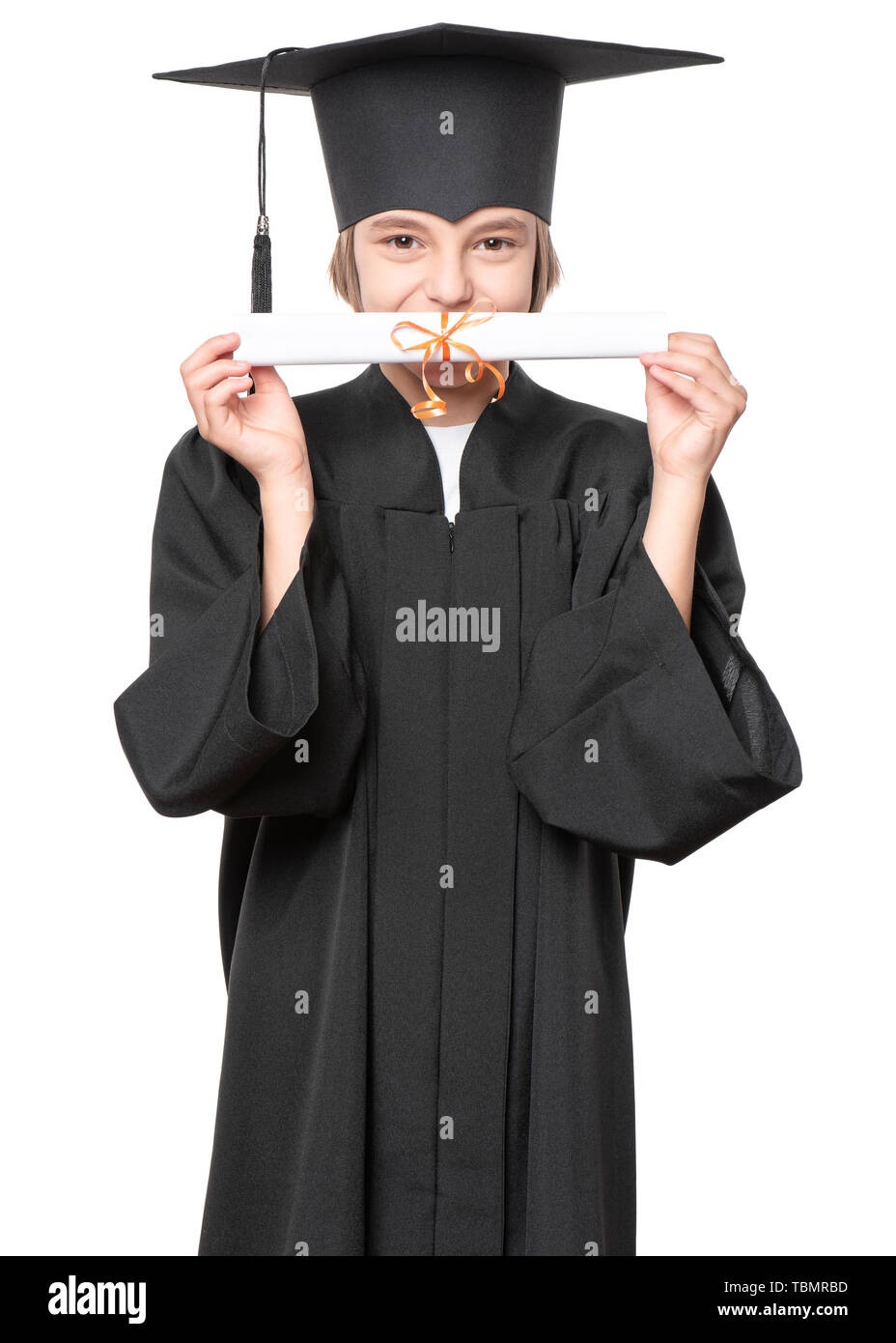 Graduate teen girl student Stock Photo - Alamy