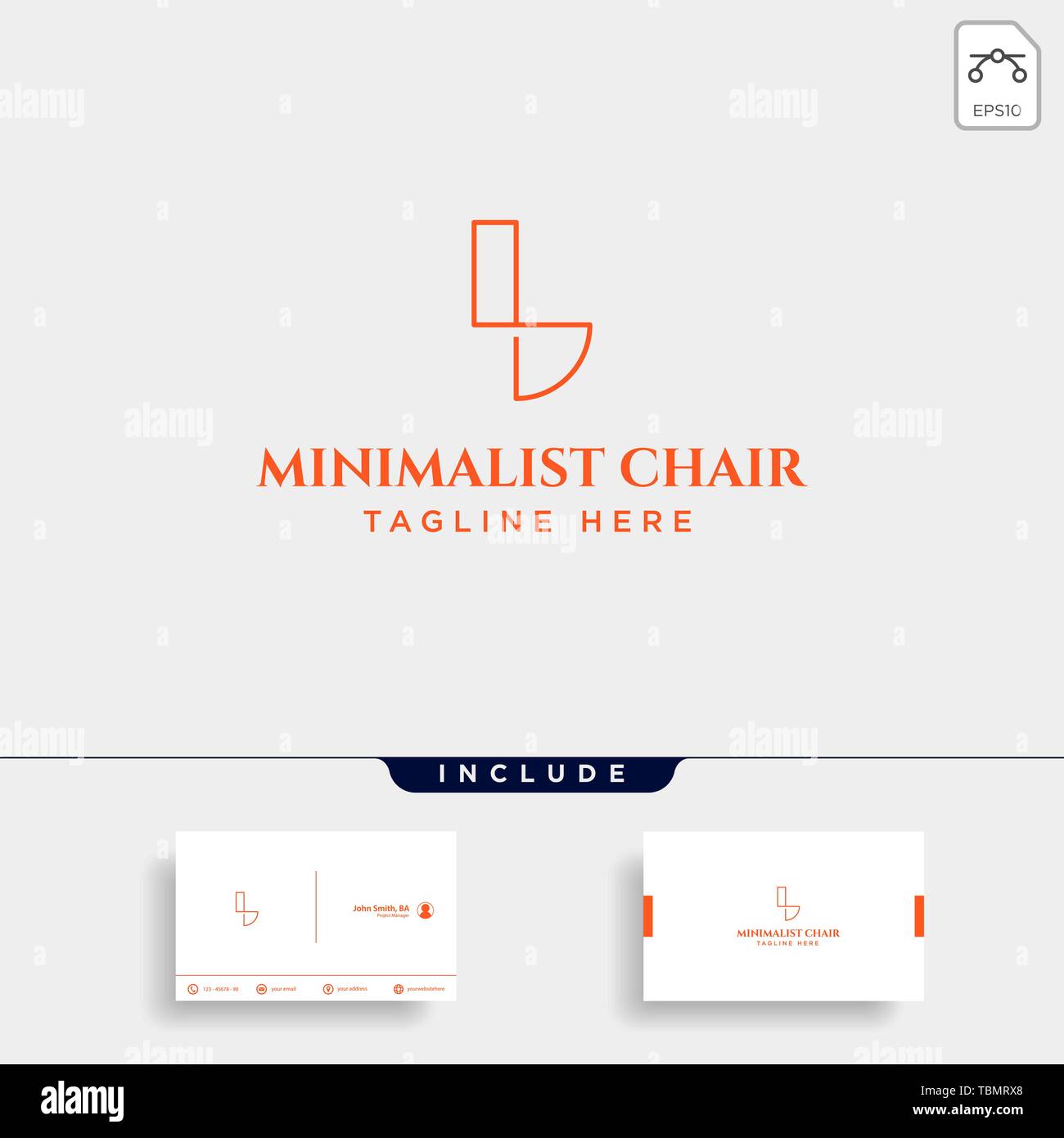 chair logo design concept with modern design vector icon element ...