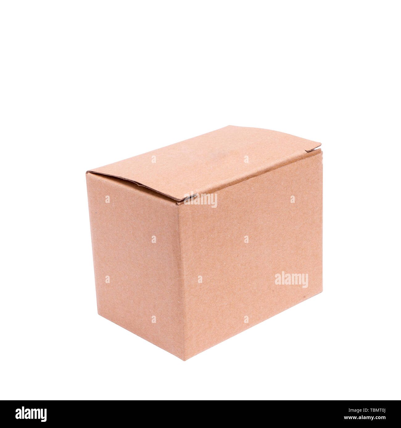 closed cardboard box with white background Stock Photo - Alamy