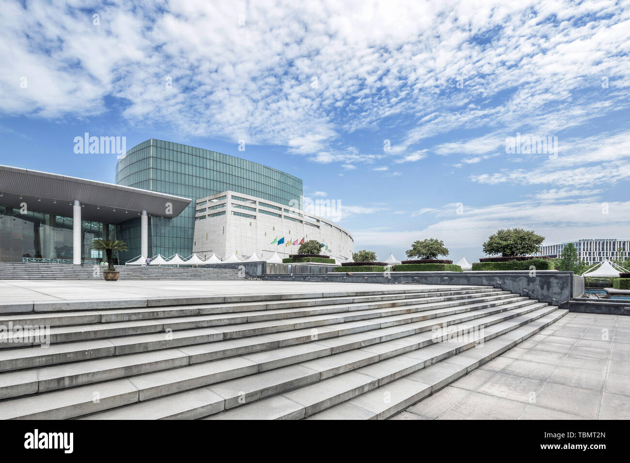 Empty square and floor with sky Stock Photo - Alamy