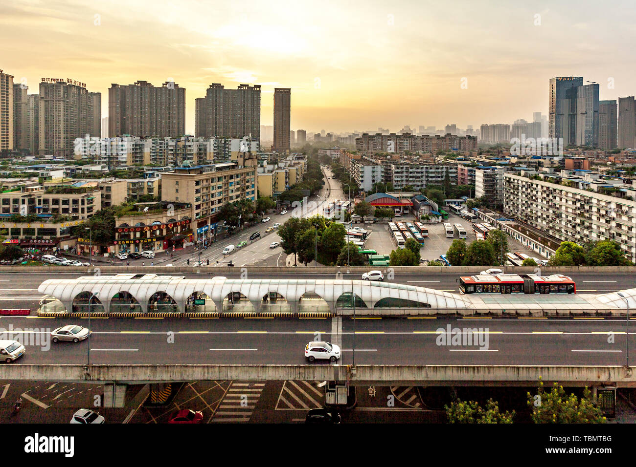 Chengdu Second Ring Road Express Bus Station Stock Photo - Alamy