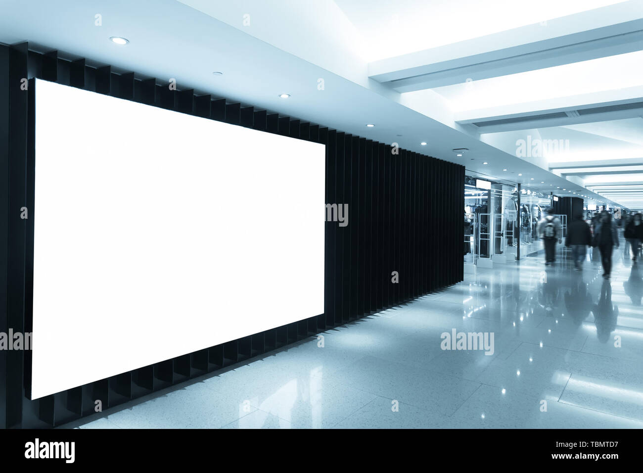 Billboard in shopping mall Stock Photo - Alamy