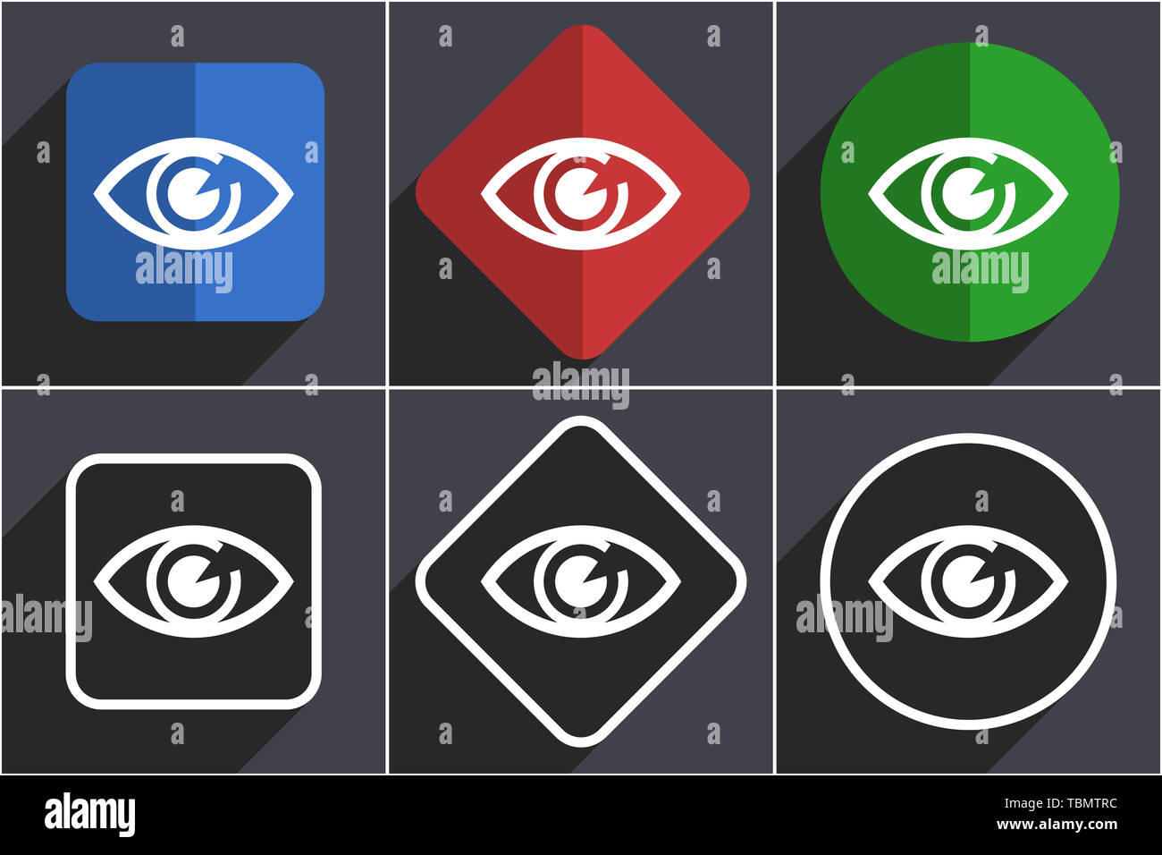 Look vision icons hi-res stock photography and images - Alamy