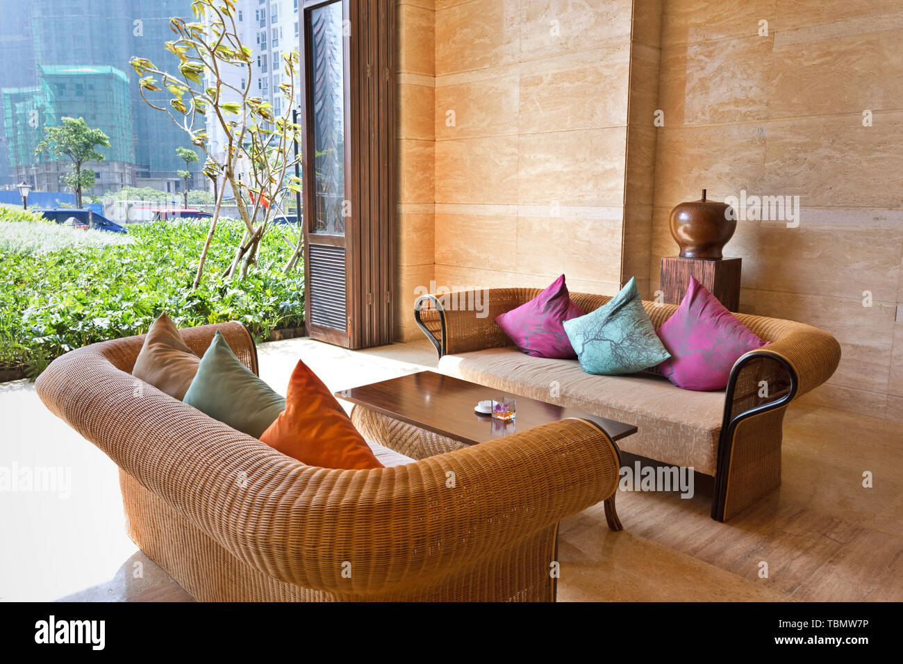 Modern Hotel Lobby Lounge