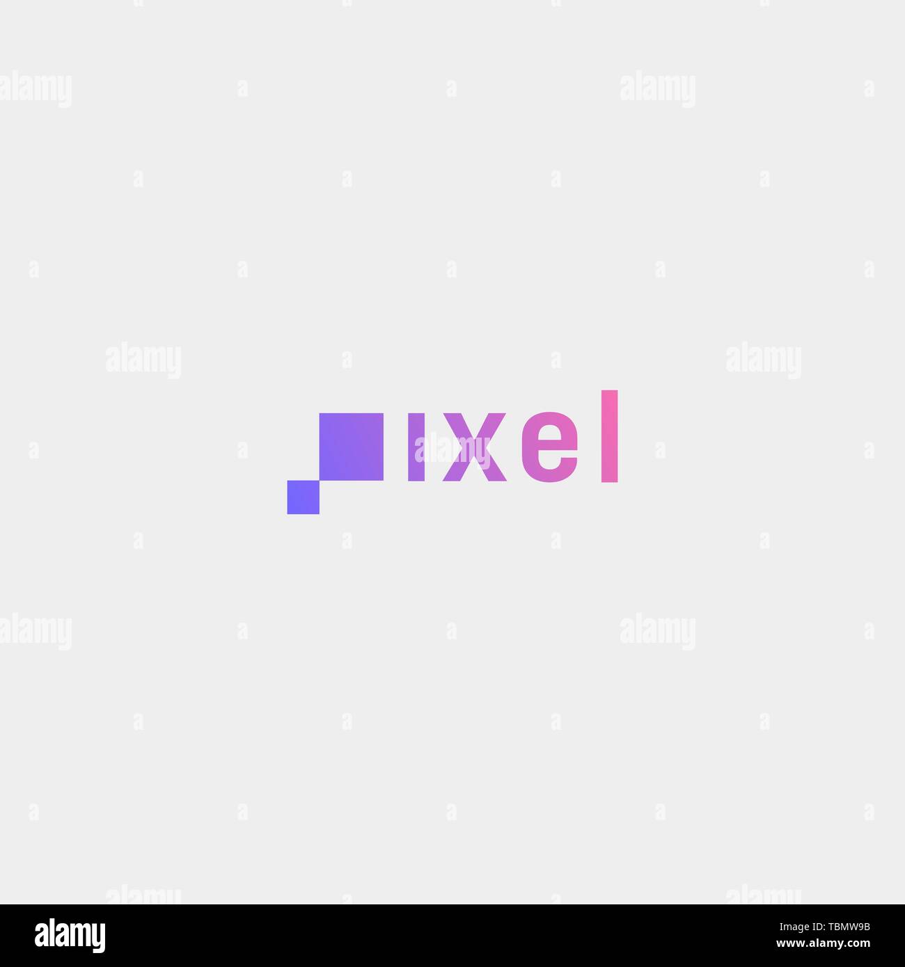 Pixel logo Stock Vector Images - Alamy