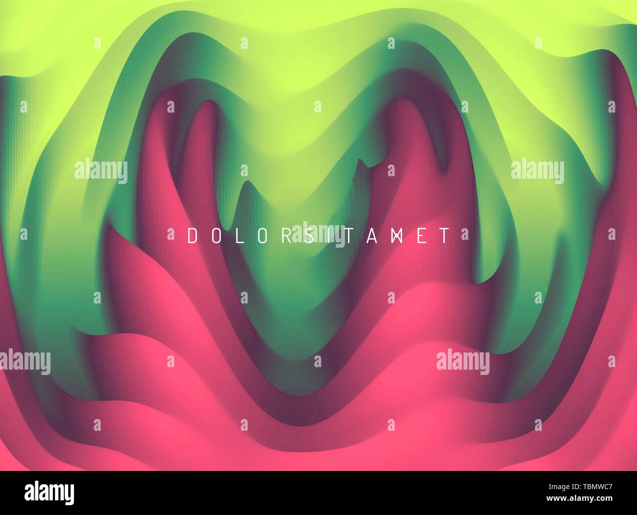 3D wavy background with ripple effect. Abstract vector illustration ...