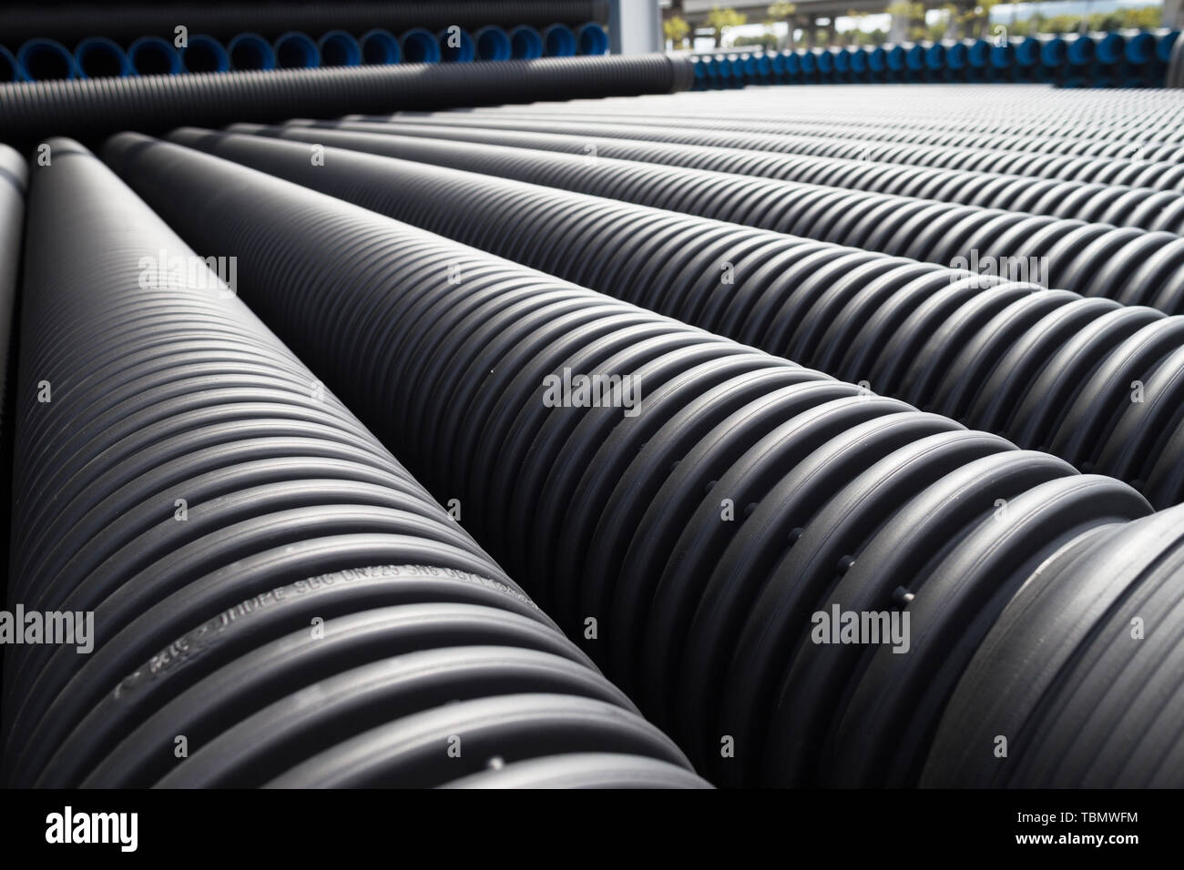 Black pvc plastic drain pipe hi-res stock photography and images - Alamy
