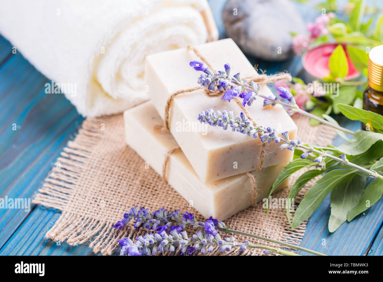 Close-up of handmade soap Stock Photo - Alamy