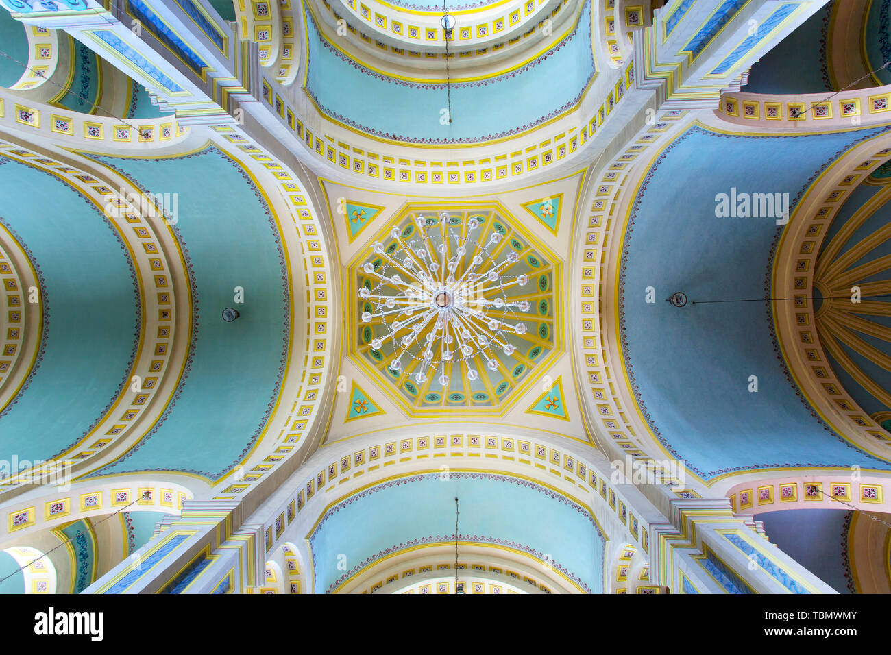 Ceiling of church interior Stock Photo - Alamy