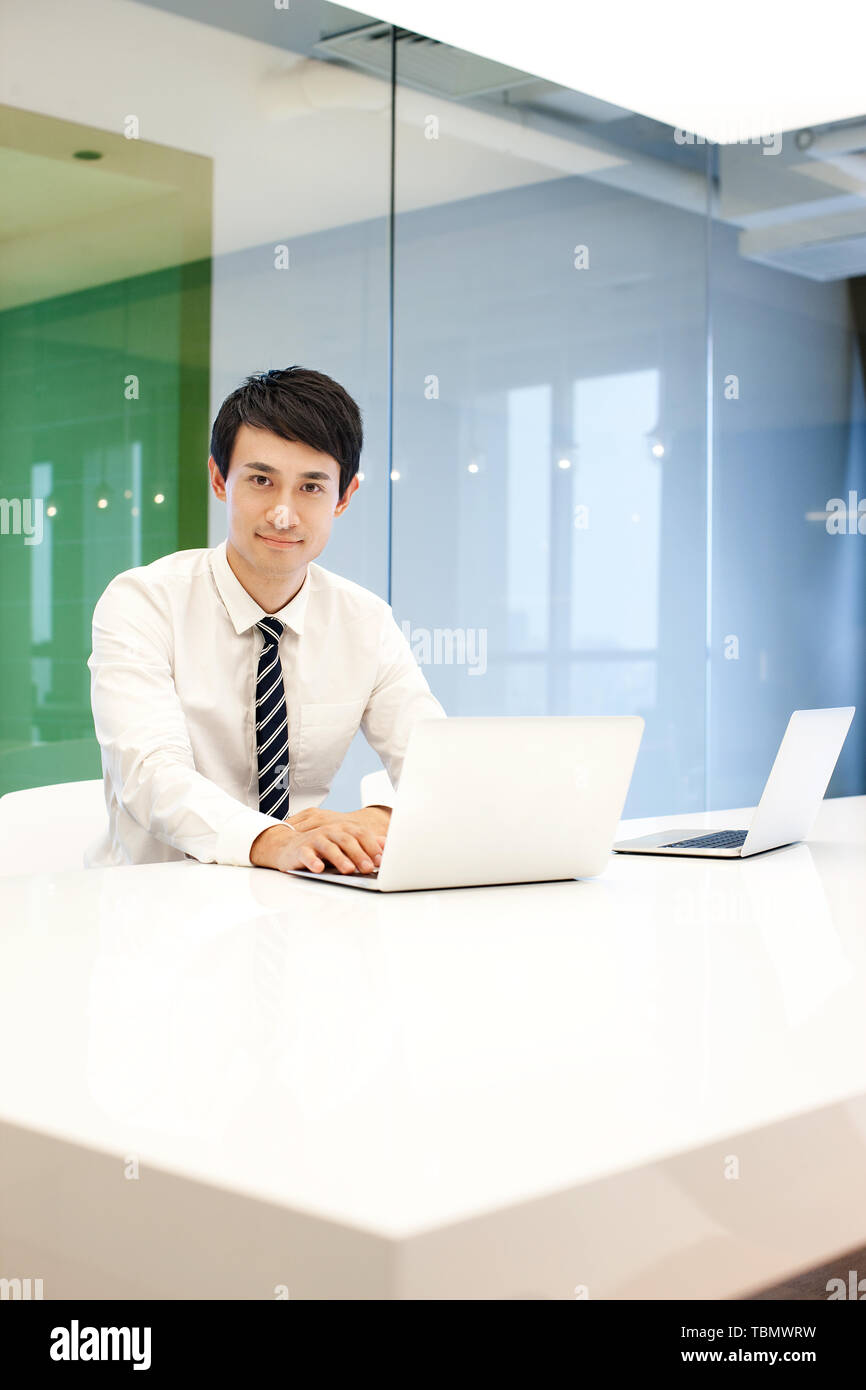 The expression of a white-collar man Stock Photo - Alamy