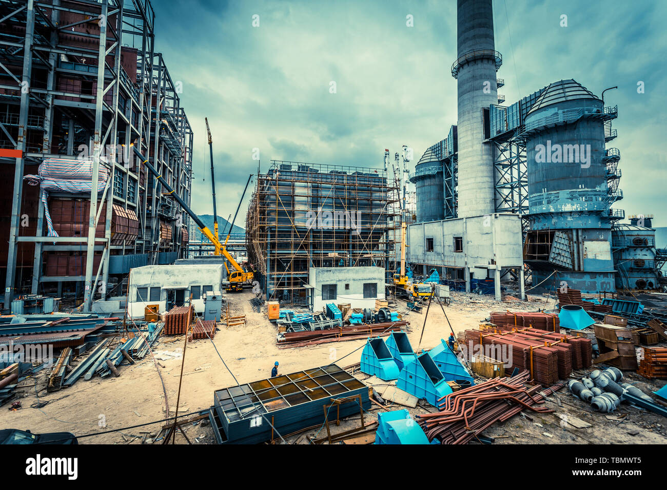 Industry grinding iron and steel transportation system hi-res stock ...