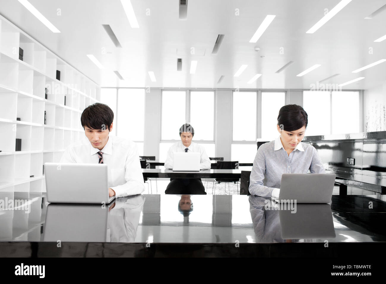 Business team communication in the office Stock Photo - Alamy