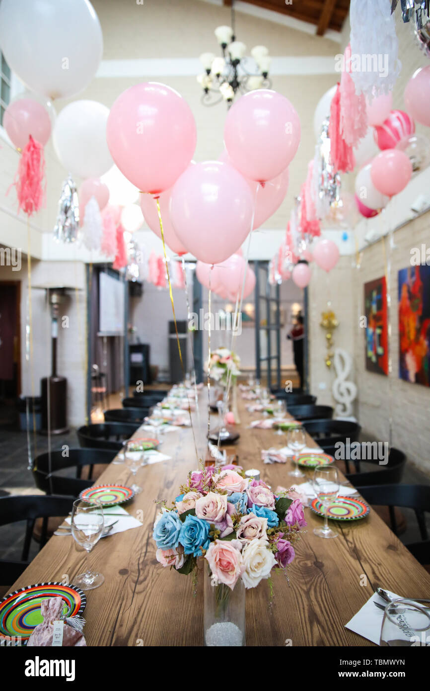Birthday or wedding party Stock Photo - Alamy