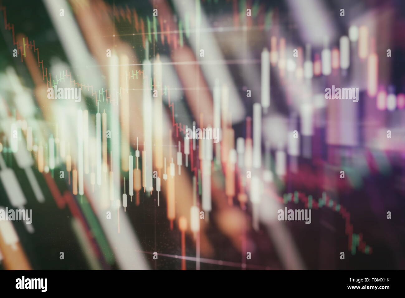 financial instruments with various type of indicators including volume ...