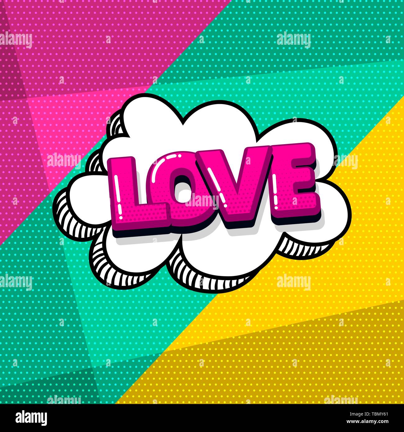 Love fun comic book style hi-res stock photography and images - Alamy
