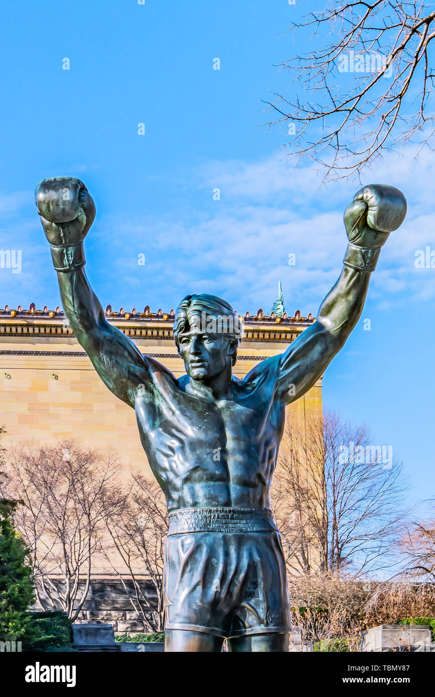 Philadelphia, Pennsylvania, USA - December, 2018 - Rocky Statue - Rocky ...
