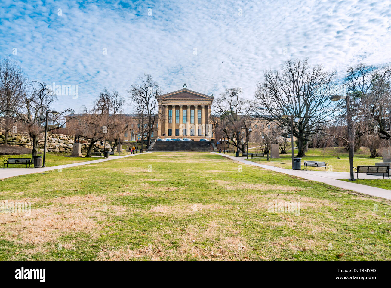 Philadelphia, Pennsylvania, USA - December, 2018 - Back view of ...