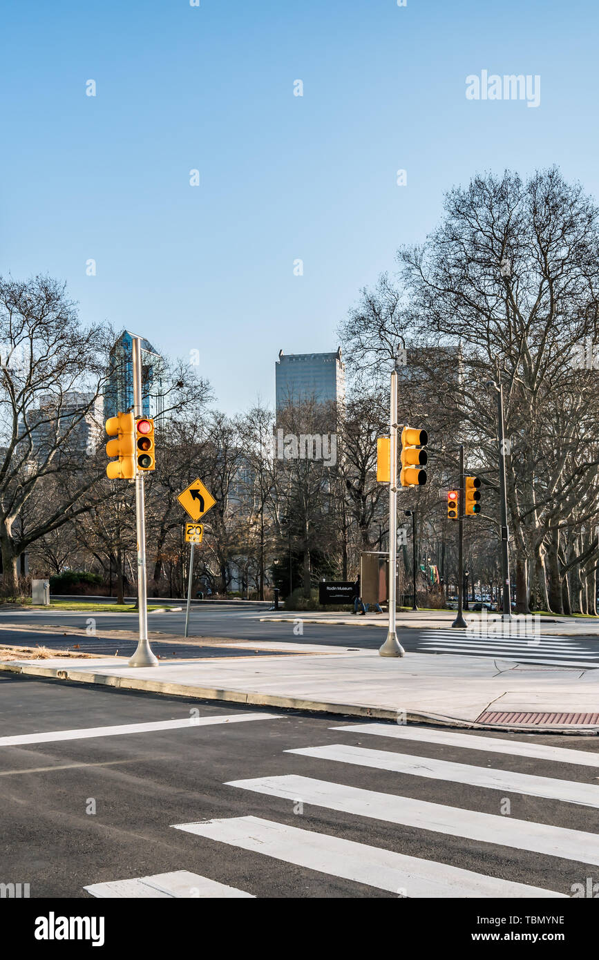 Philadelphia, Pennsylvania, USA - December, 2018 - Skyline view ...