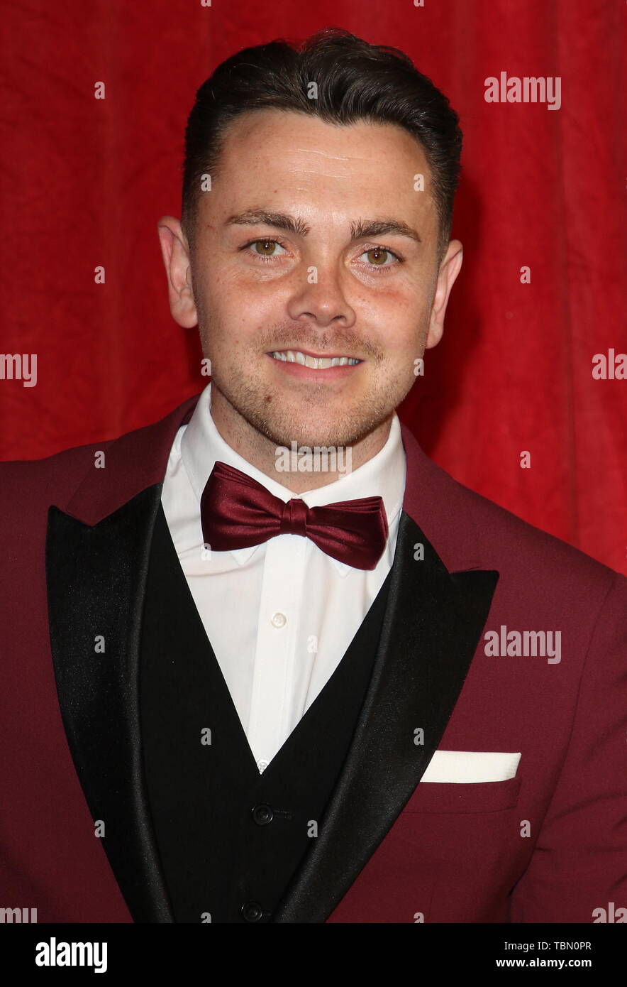 Ray Quinn arrives on the red carpet during The British Soap Awards 2019 ...