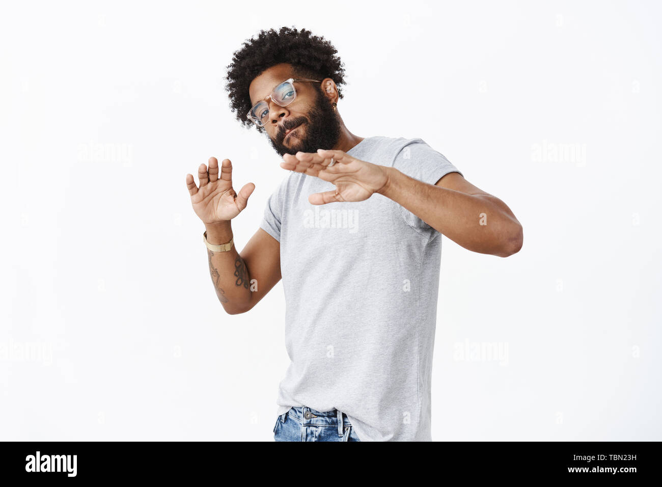 Man lip piercing hi-res stock photography and images - Alamy