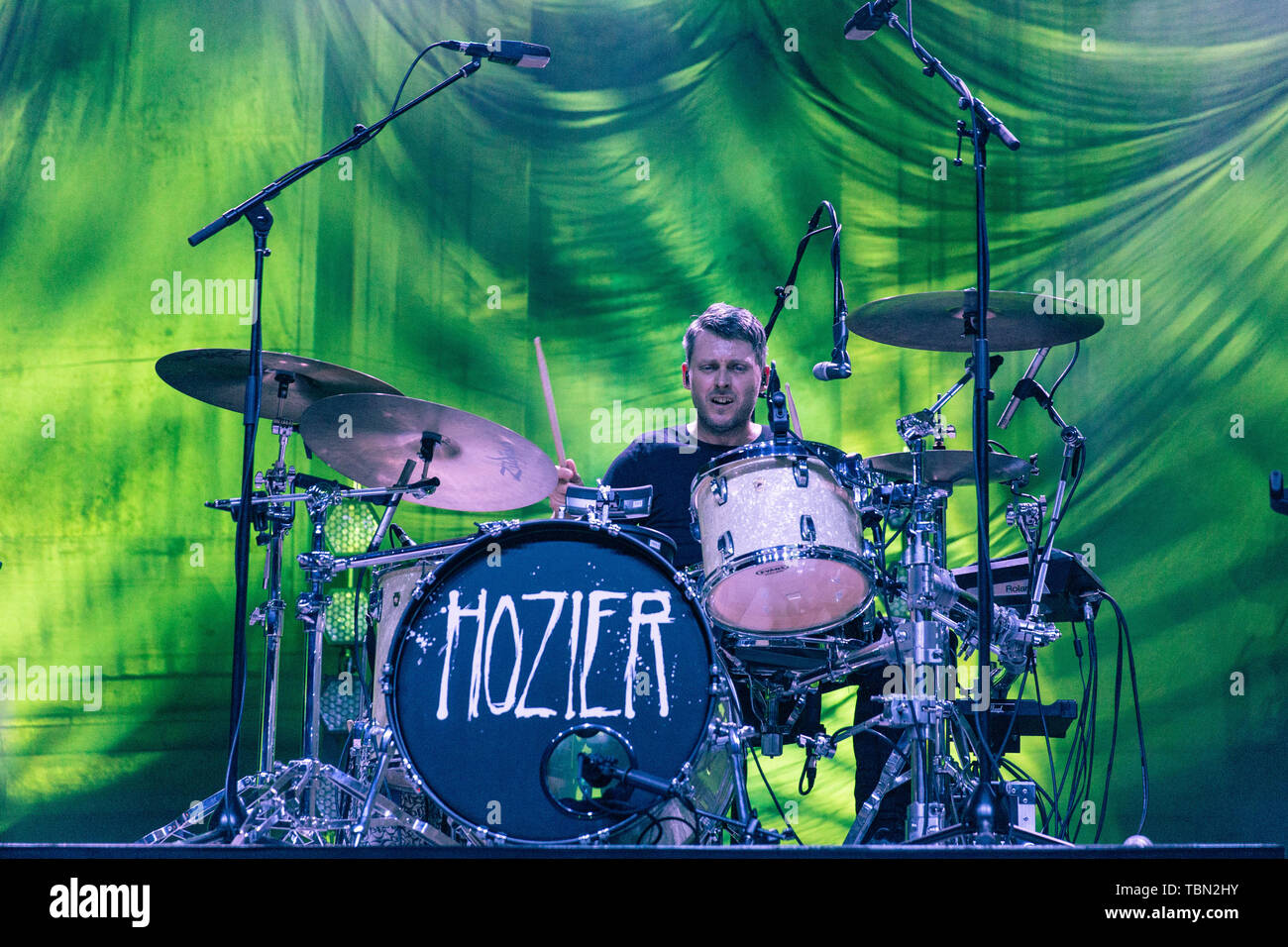 June 1, 2019 - Madison, Wisconsin, U.S - RORY DOYLE of Hozier during ...