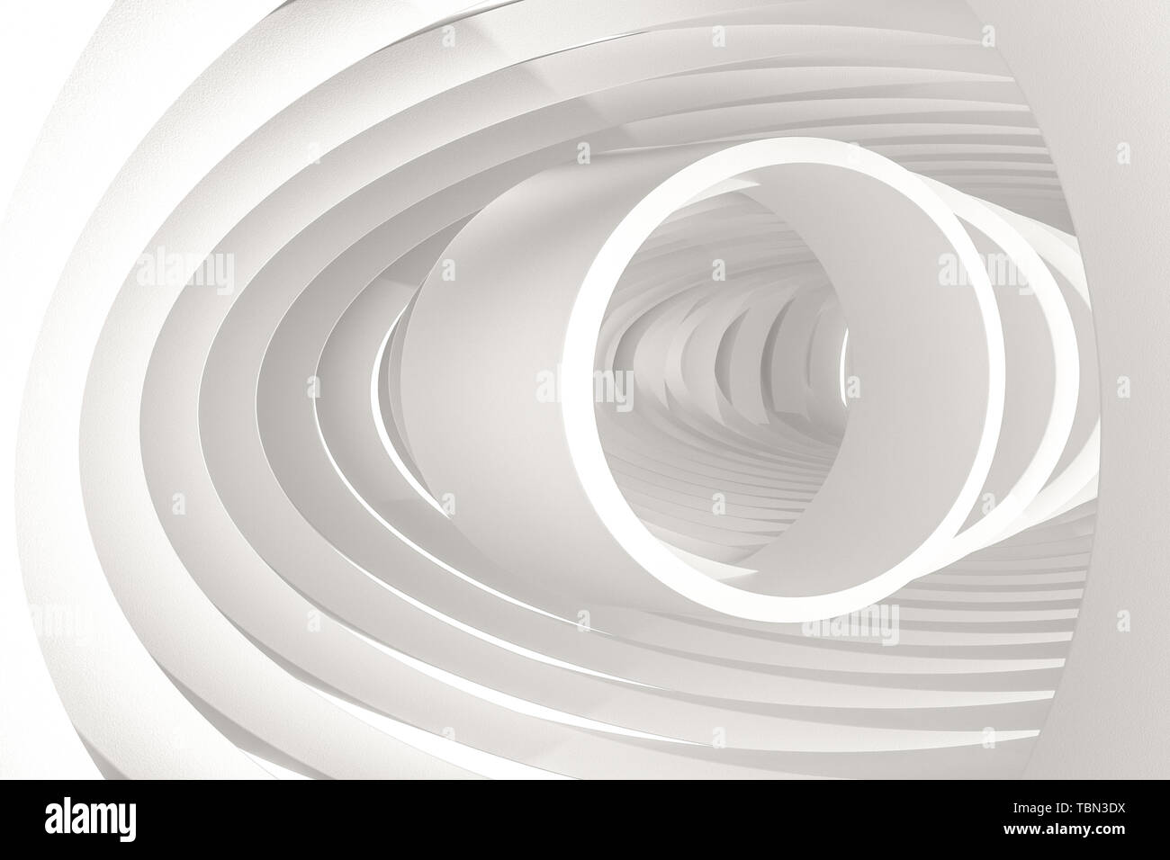 3D rendering,white surface channel Stock Photo - Alamy
