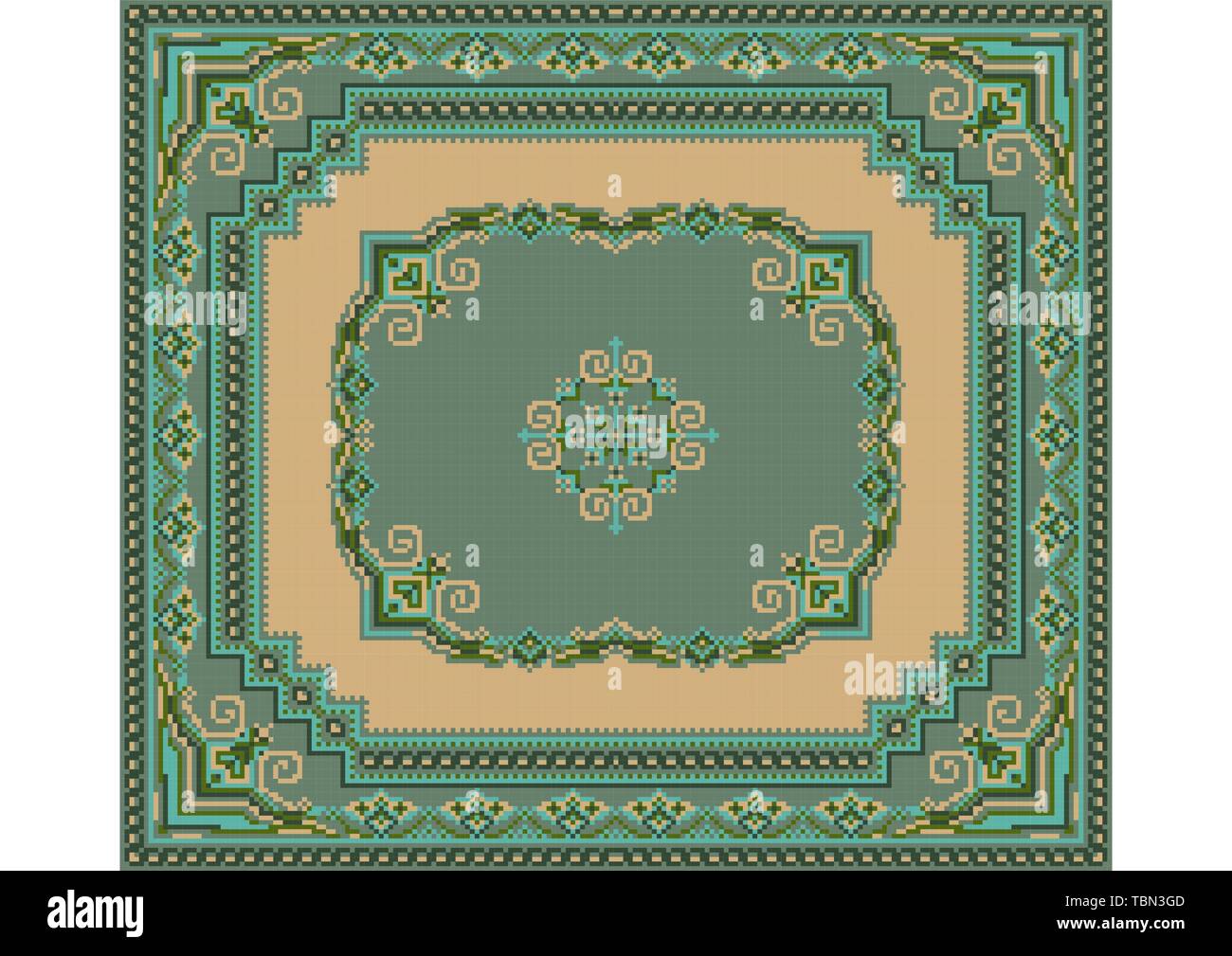 Vintage carpet Stock Vector Images - Alamy