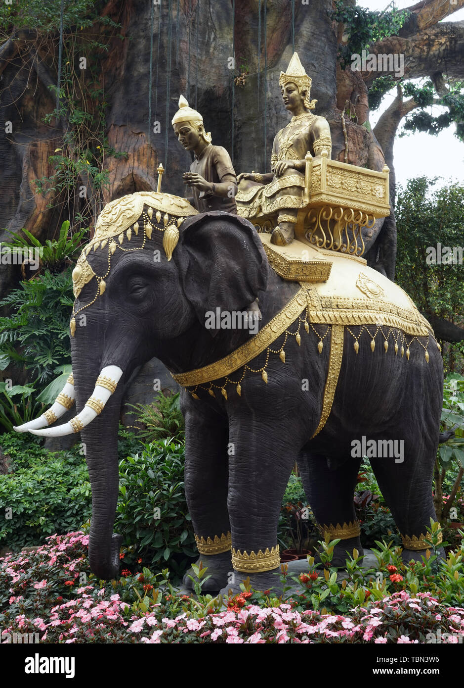 Folk village scenery Stock Photo - Alamy