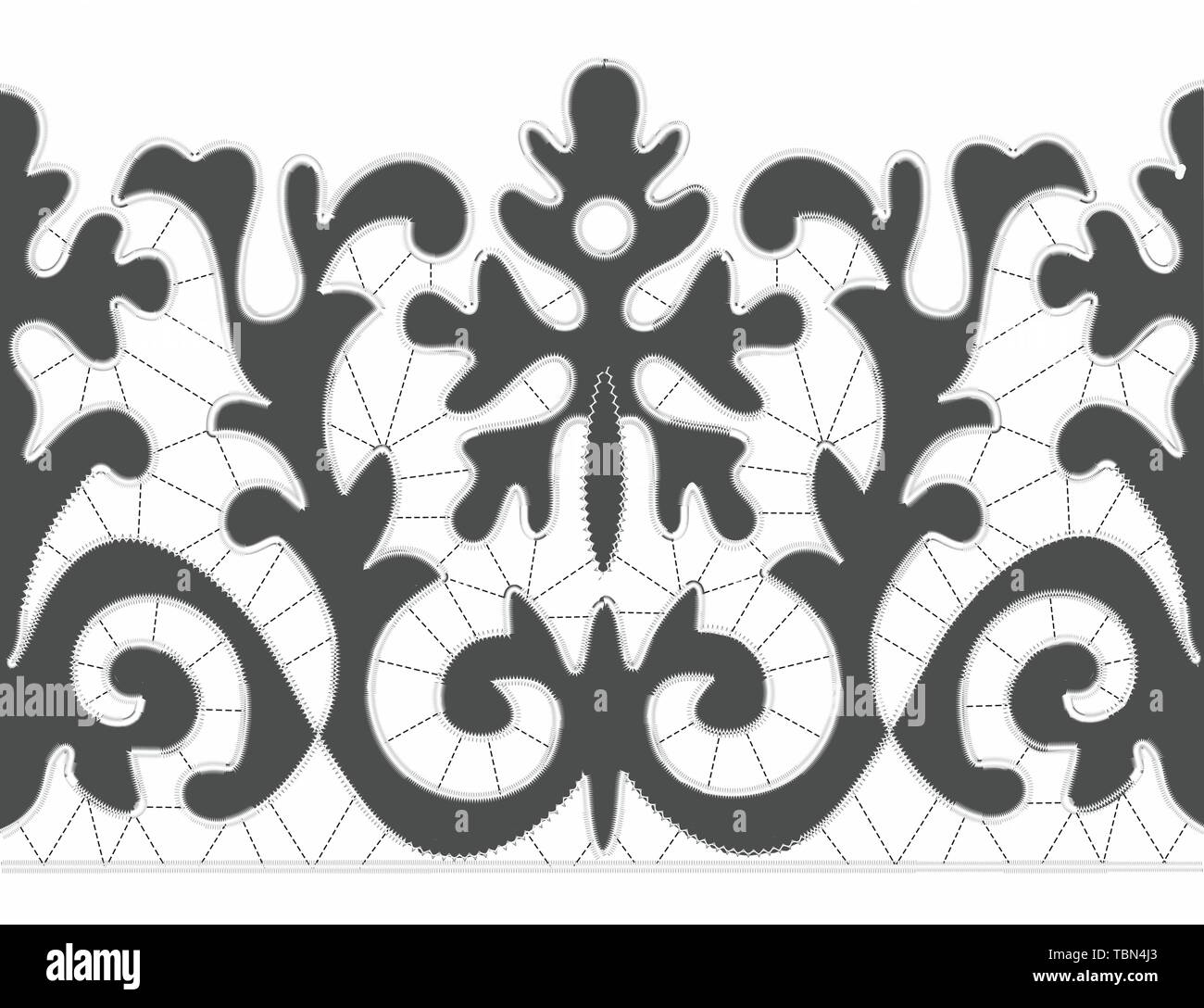 Gray Richelieu embroidery patterns on the white background as ...