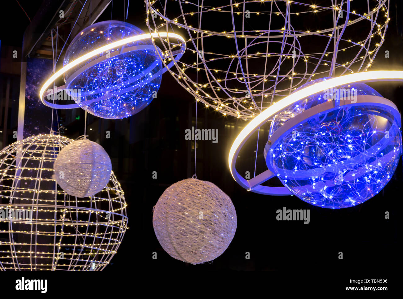 Festival lighting decoration Stock Photo - Alamy