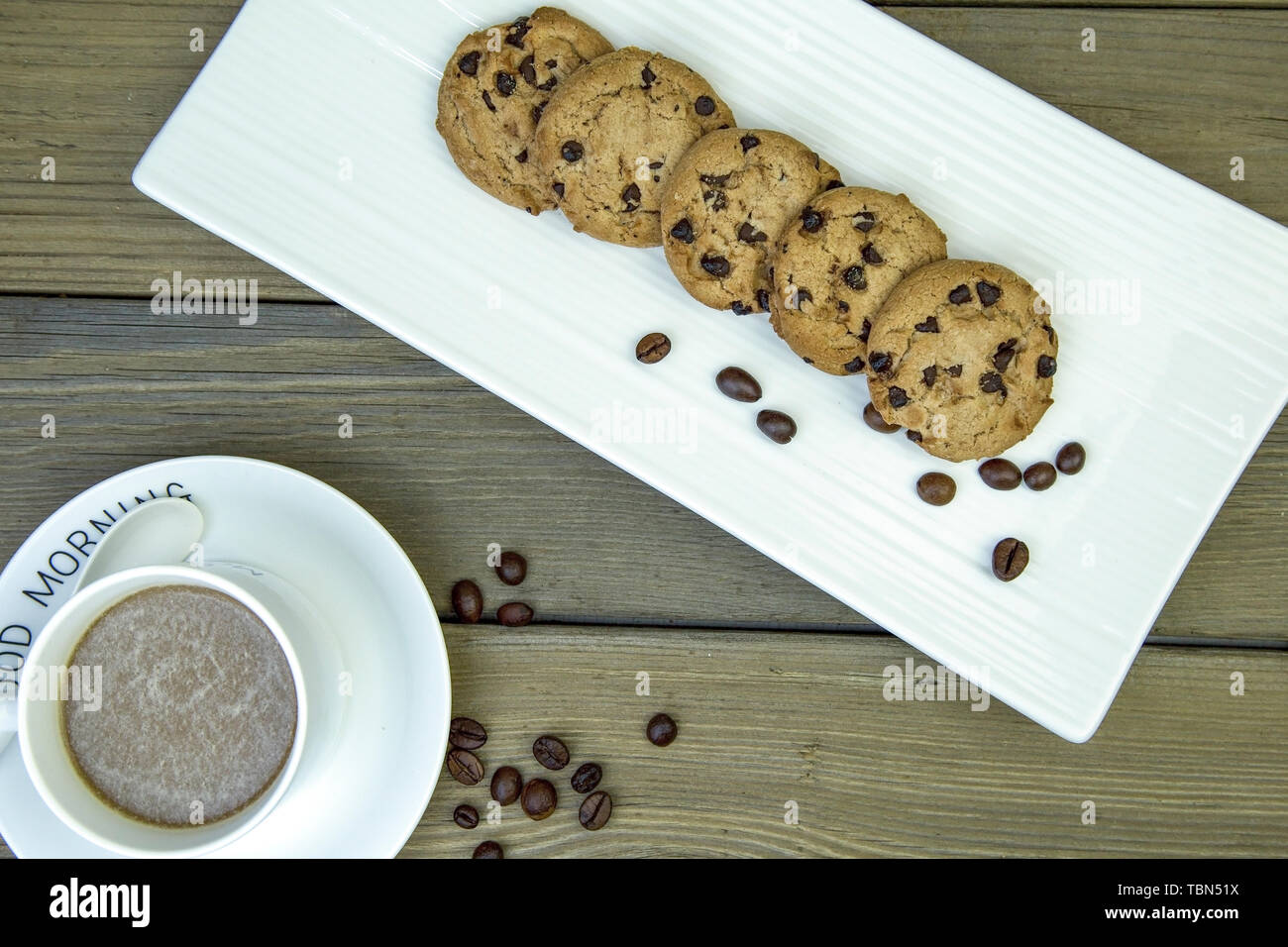Coffee cookies, afternoon tea Stock Photo - Alamy