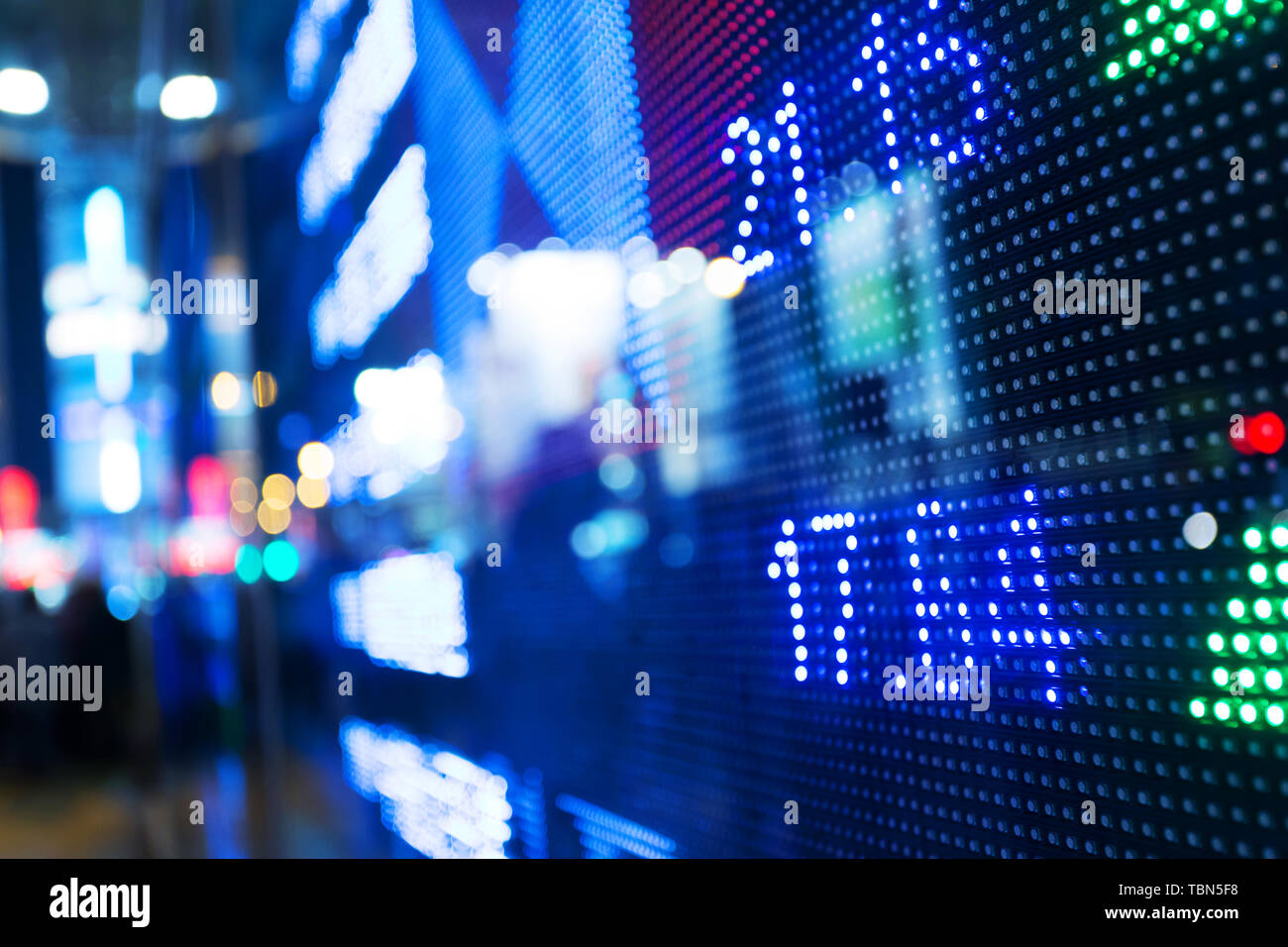 Display of Stock Market quotes Stock Photo - Alamy
