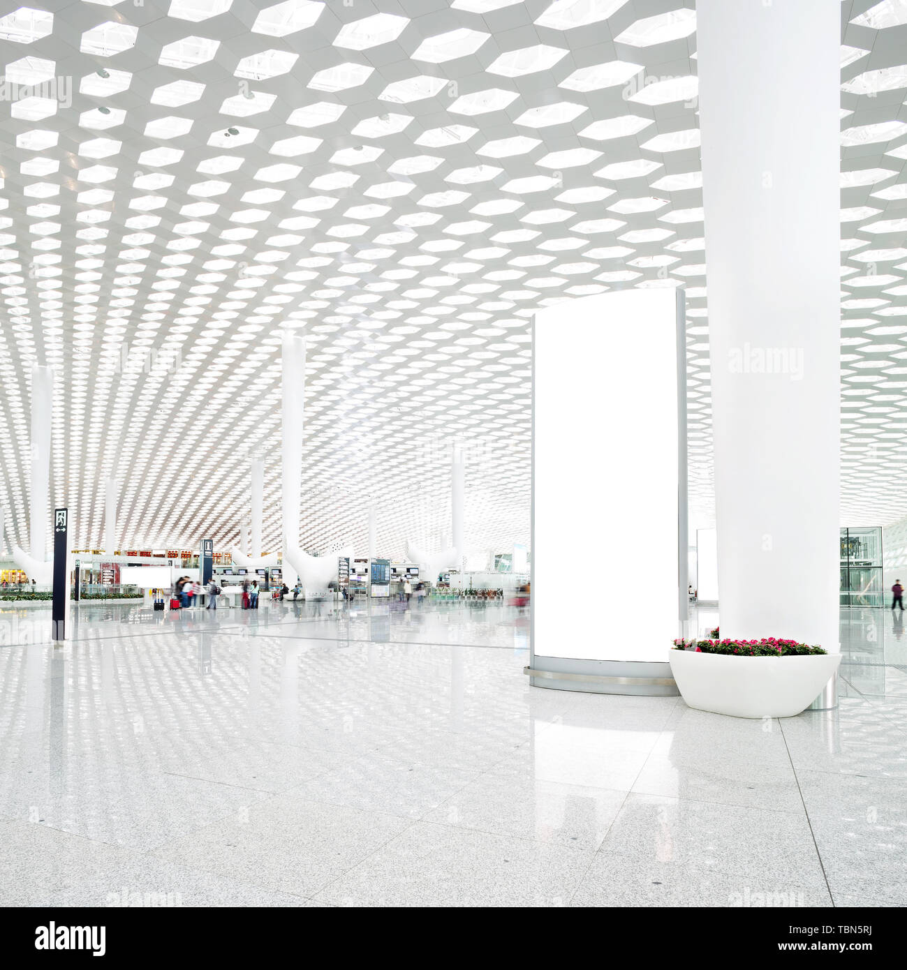 Hall of modern building Stock Photo - Alamy