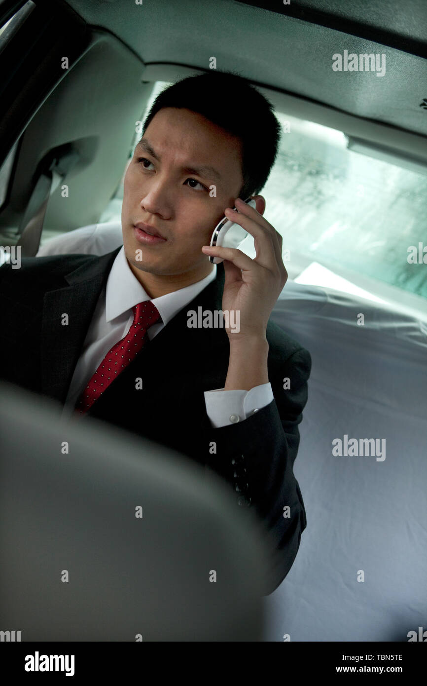 A white-collar man in the car Stock Photo - Alamy