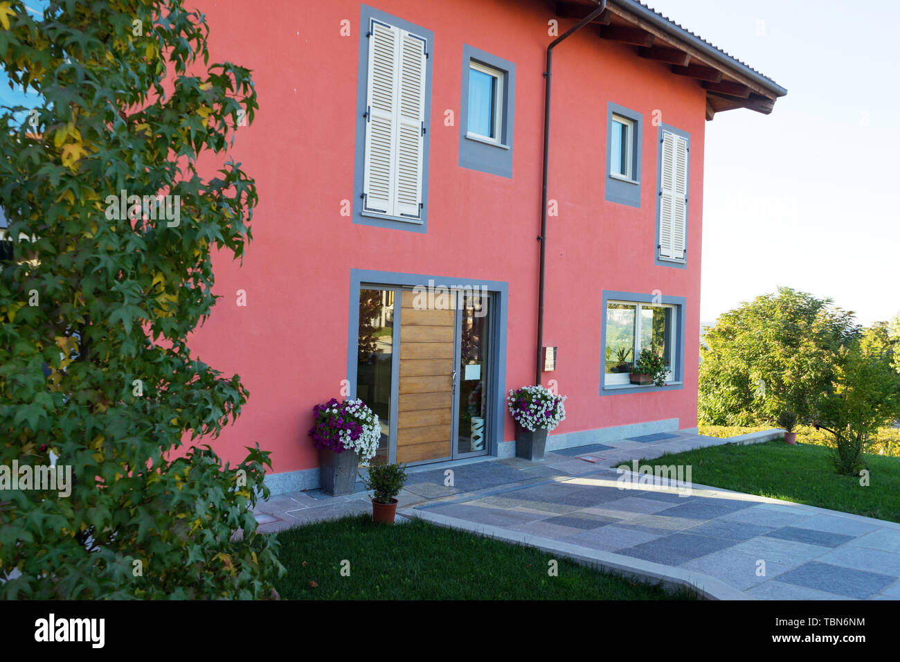 Ordinary country house in photography Stock Photo - Alamy