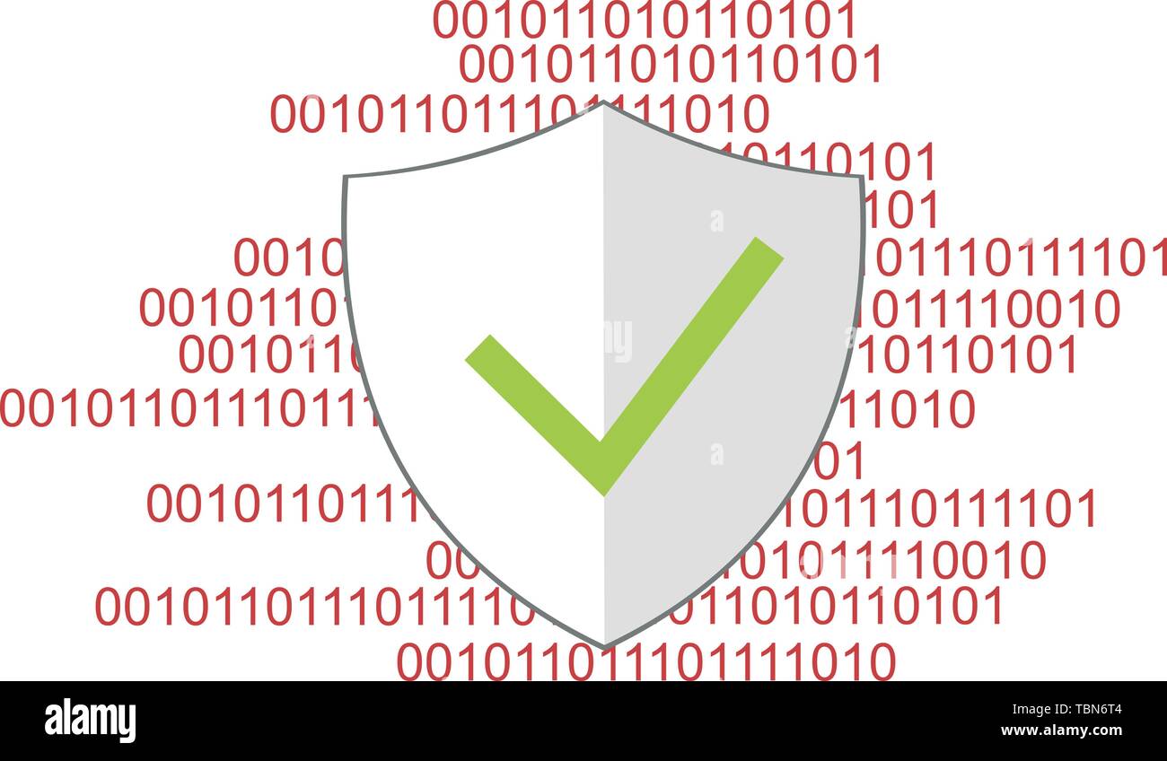 Colored shield icon for cyber security Stock Vector Image & Art - Alamy
