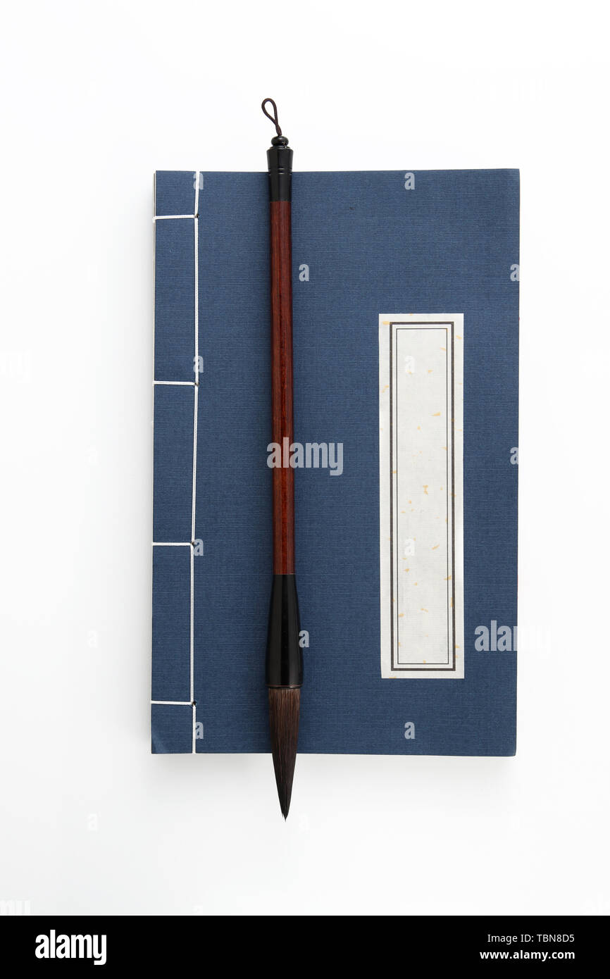 Ancient chinese book calligraphy brush hi-res stock photography and ...