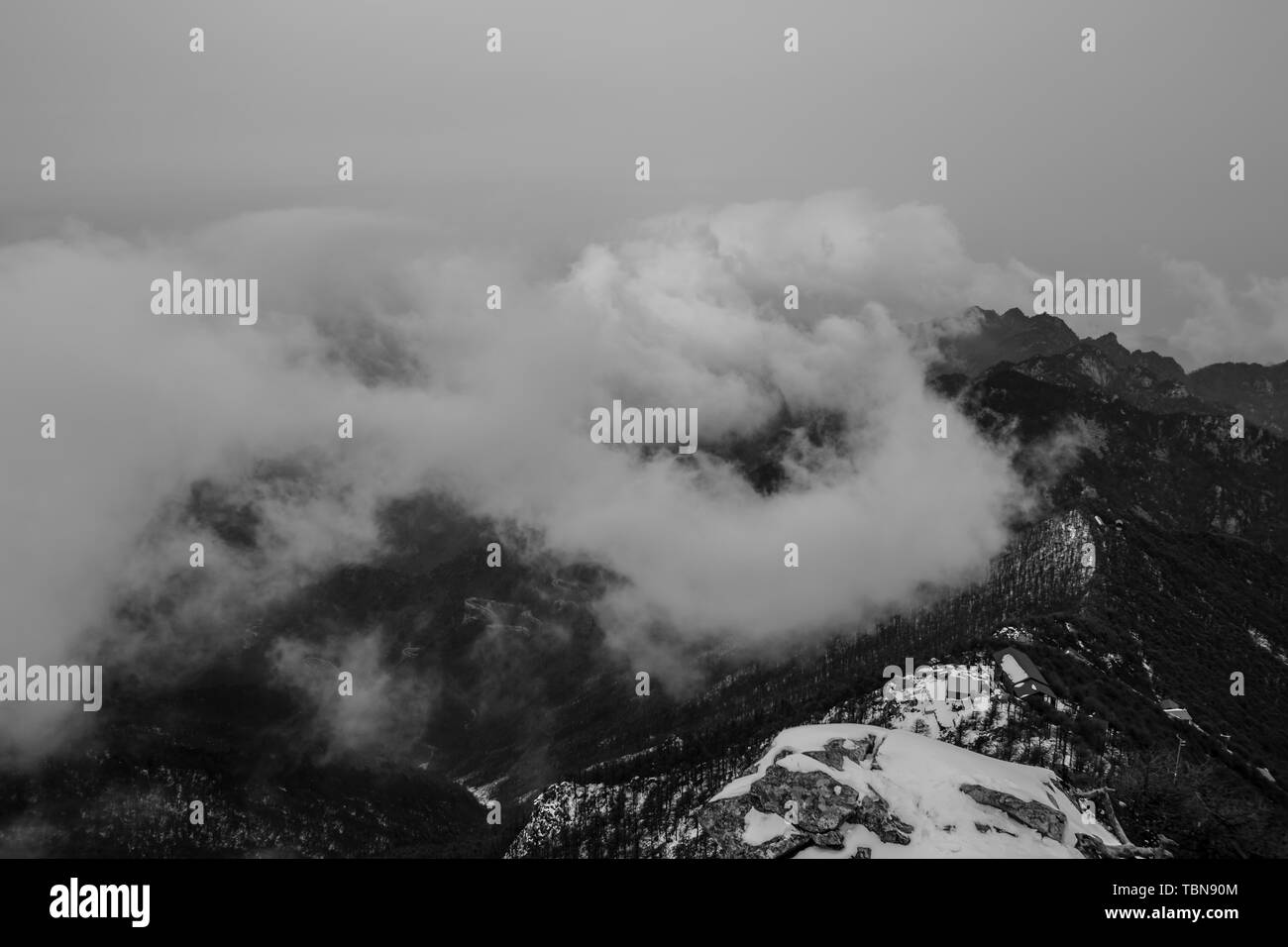 Shaanxi Qinling Main Peak Taibai Mountain North-South Boundary Ridge ...