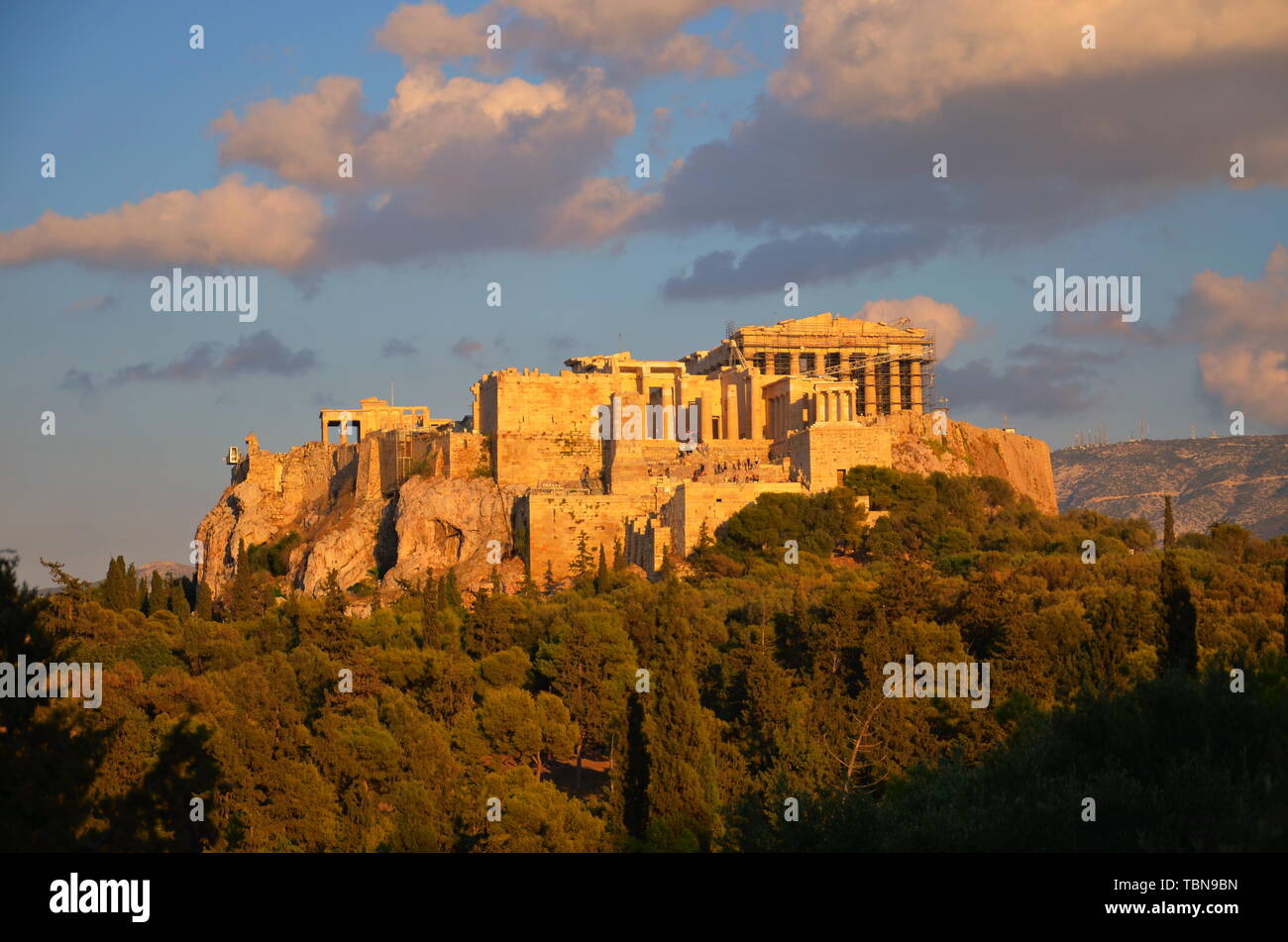 Acropolis temples sunset hi-res stock photography and images - Alamy