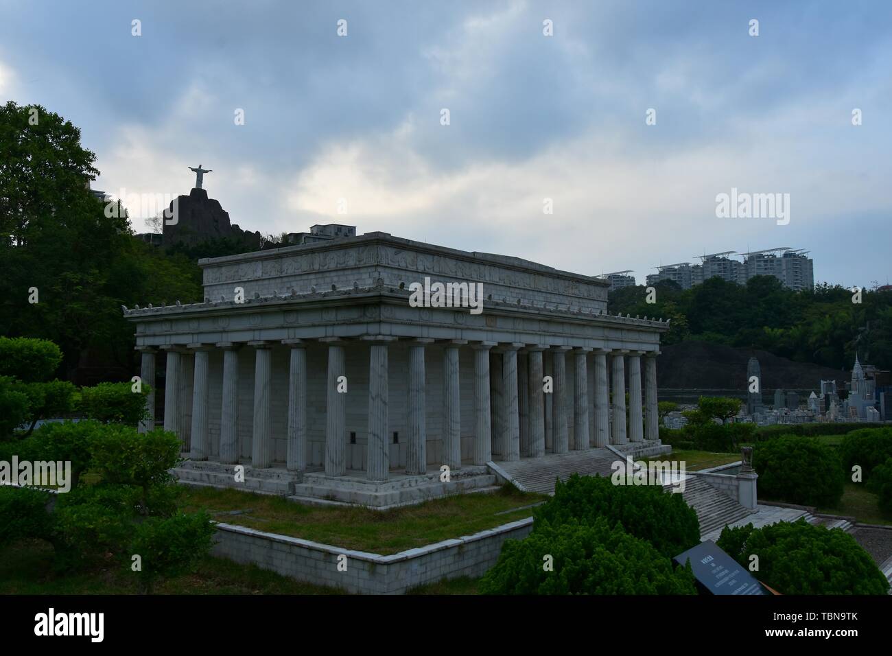 Temples and supporting structures with marble and statues old hi-res ...