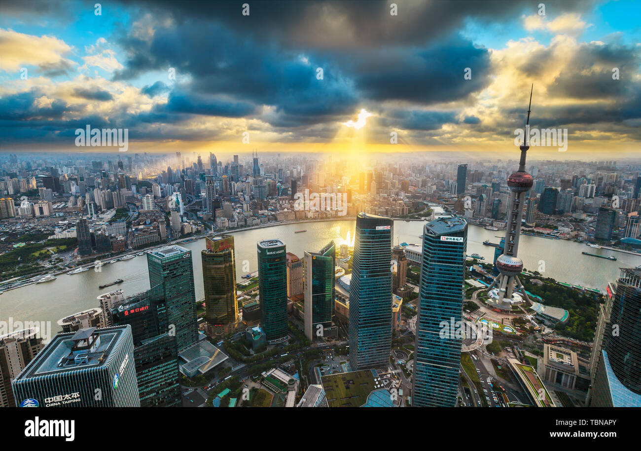 Shanghai City Architecture Scenery Stock Photo - Alamy