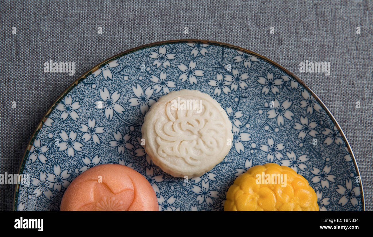 New color mooncakes Stock Photo - Alamy