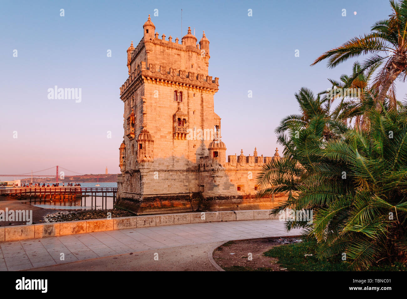 Lisbon historic landmark tower hi-res stock photography and images - Alamy