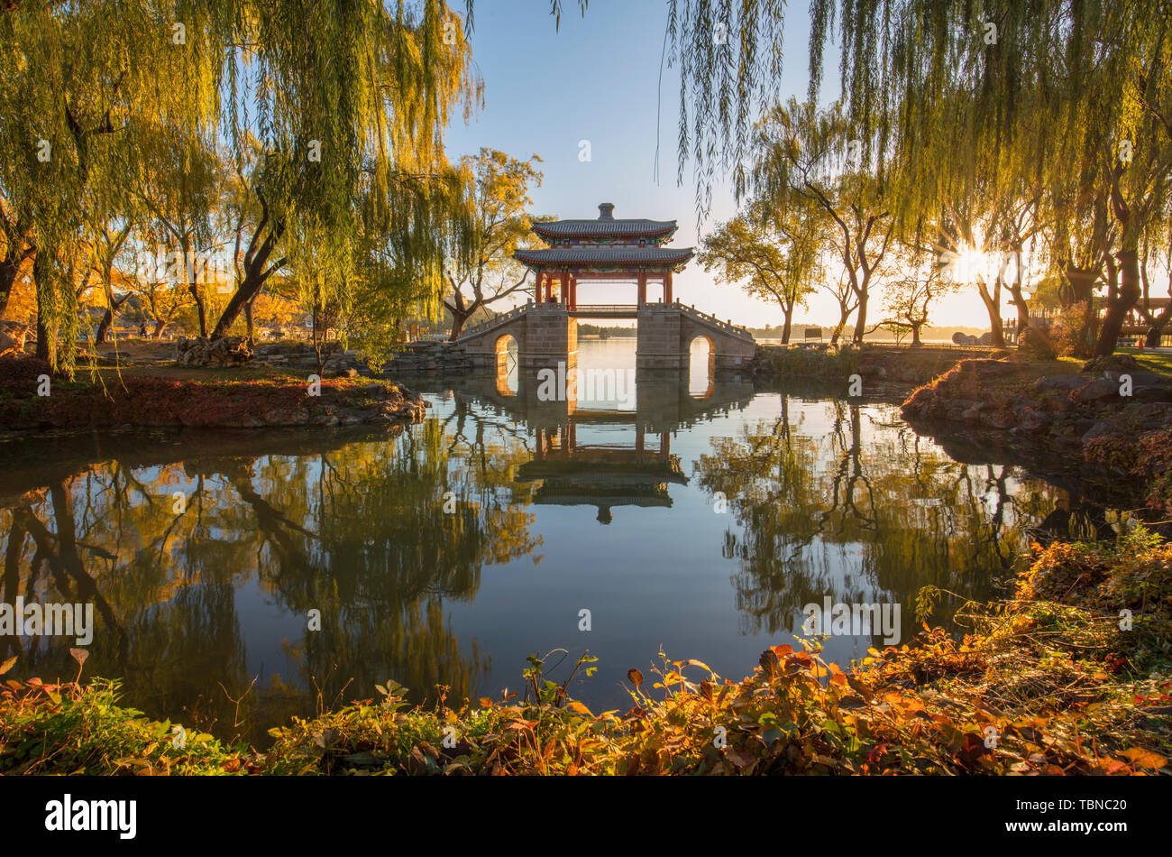 Autumn scenery of Beijing Summer Palace Stock Photo - Alamy