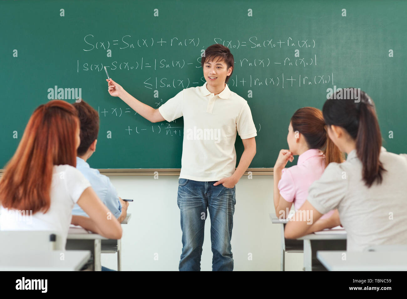 Classroom Learning for College Students Stock Photo - Alamy